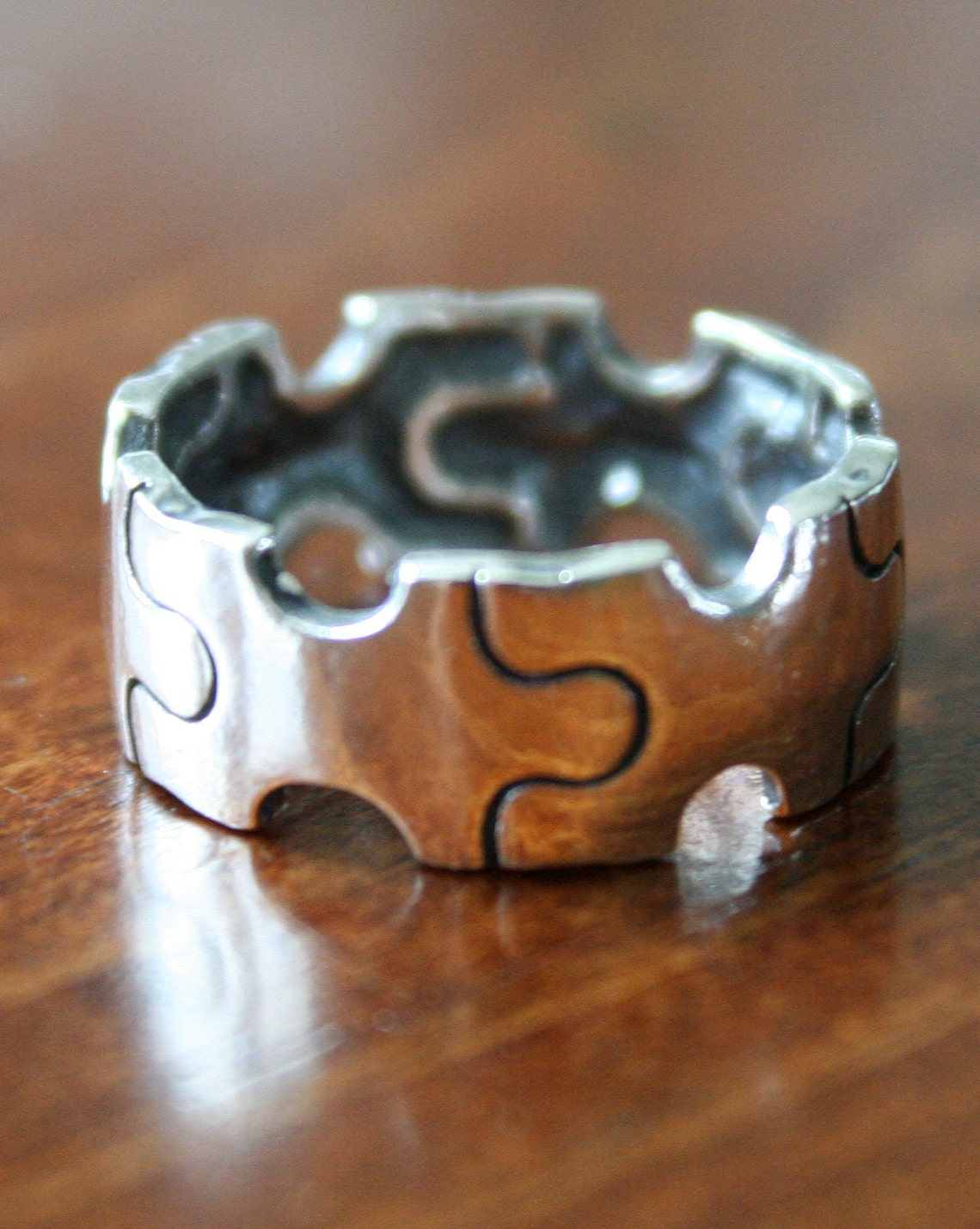 Autism Ring Puzzle Ring Autism Awareness Sterling Silver - Etsy