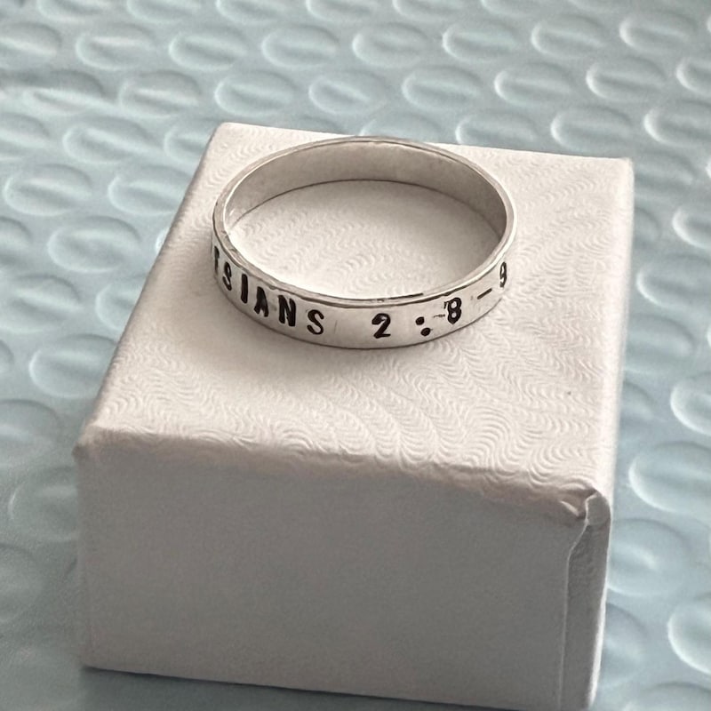 Bible Verse Ring - Etsy