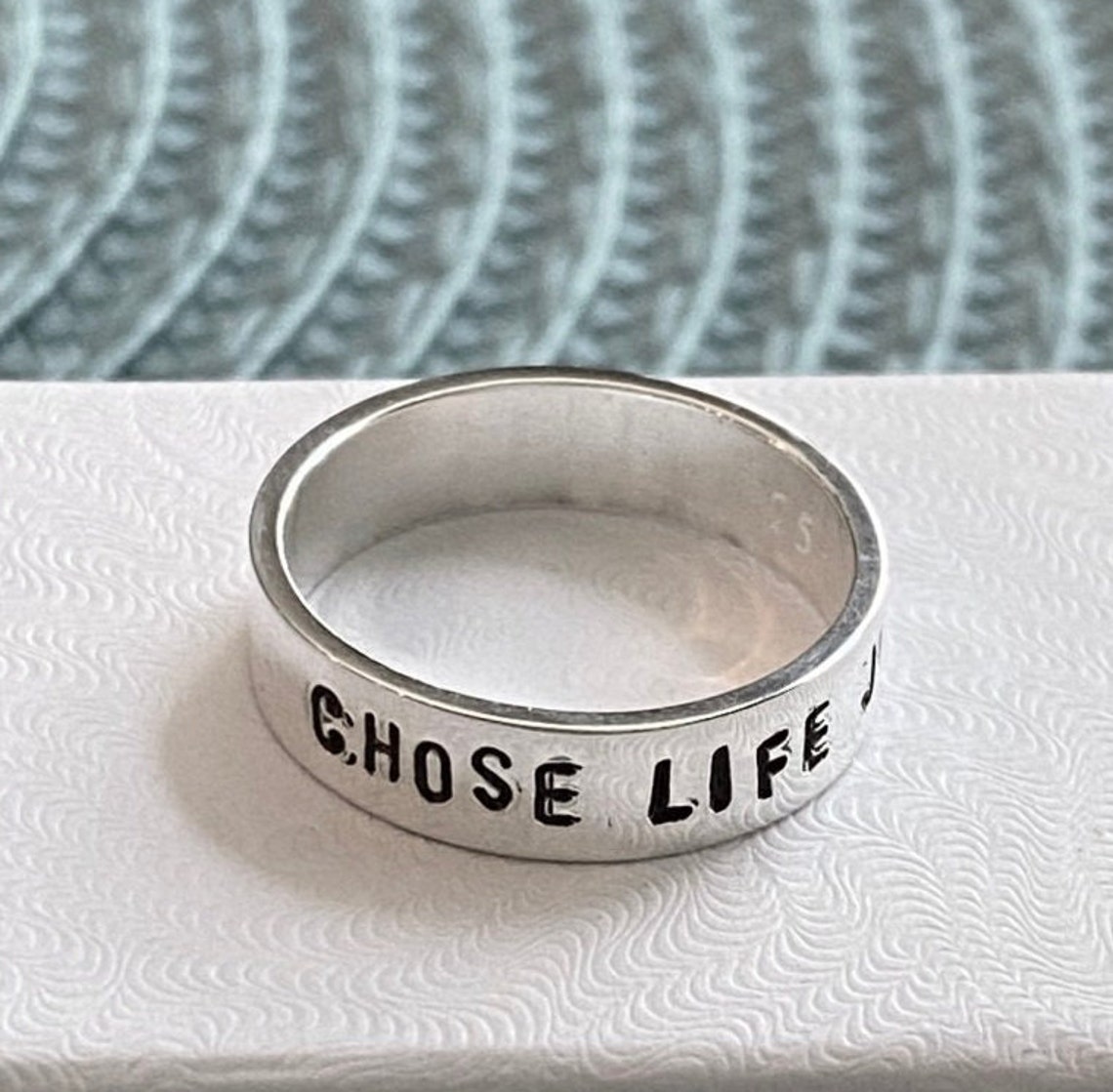 Personalized Bible Verse Ring- Sterling Silver- Christian Scripture ...