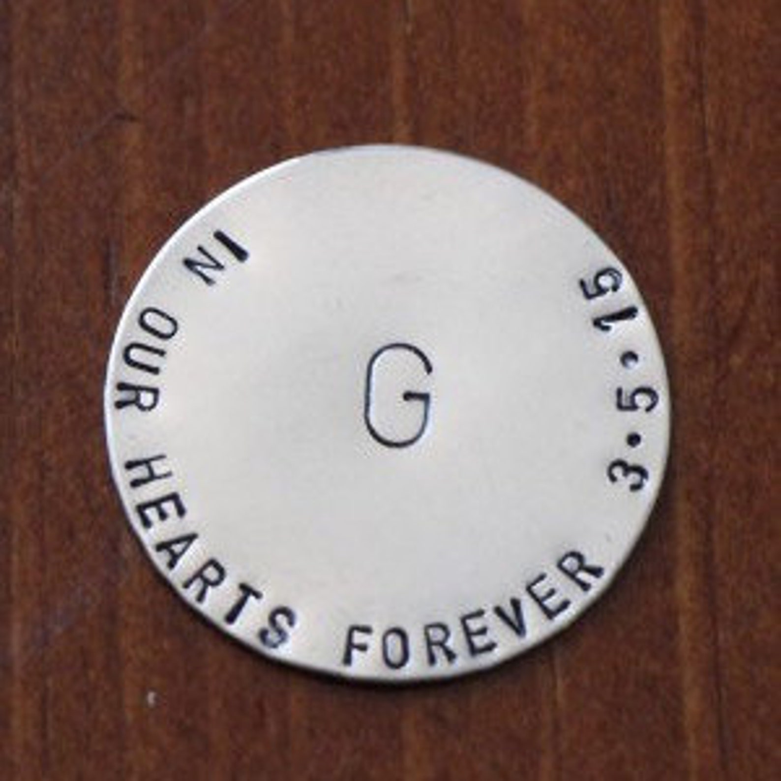 Personalized Memorial Token Custom Pocket Token Remembrance - Etsy