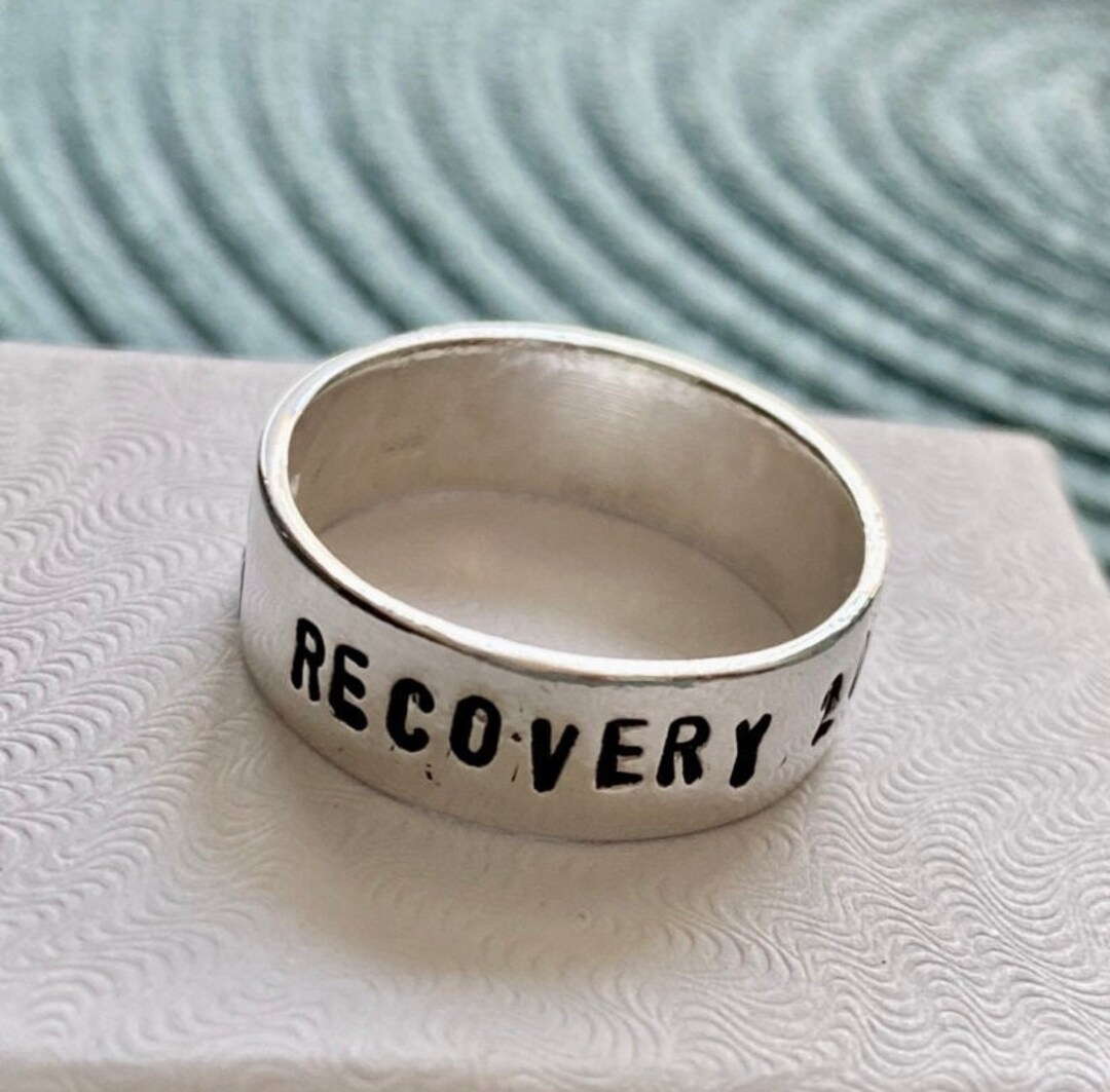 Personalized NEDA Support Ring for Eating Disorder Recovery-sterling ...