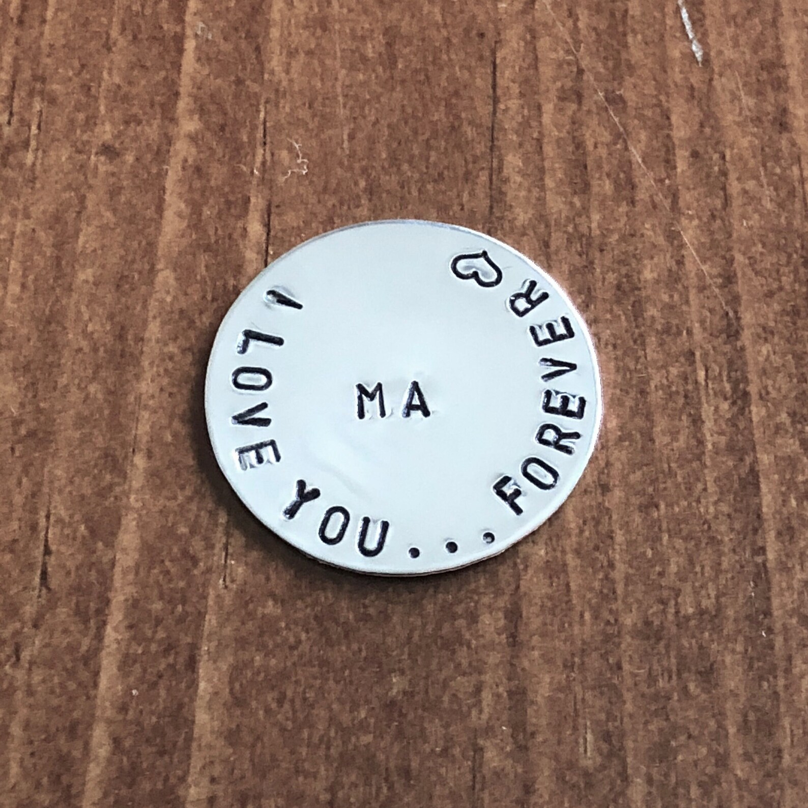 Personalized Memorial Token- Custom Pocket Token- Remembrance Gift ...