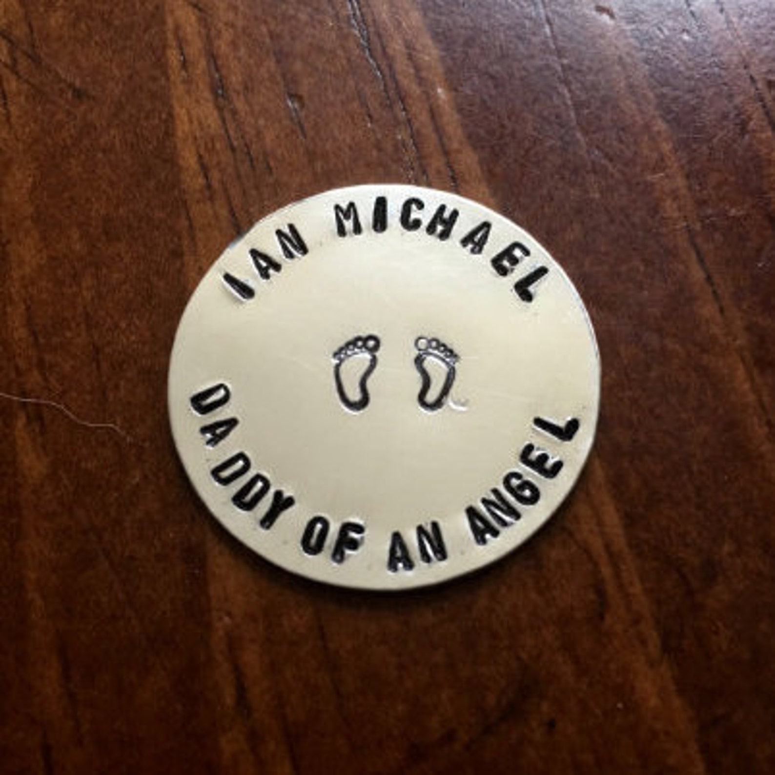 Personalized Memorial Token- Custom Pocket Token- Remembrance Gift ...