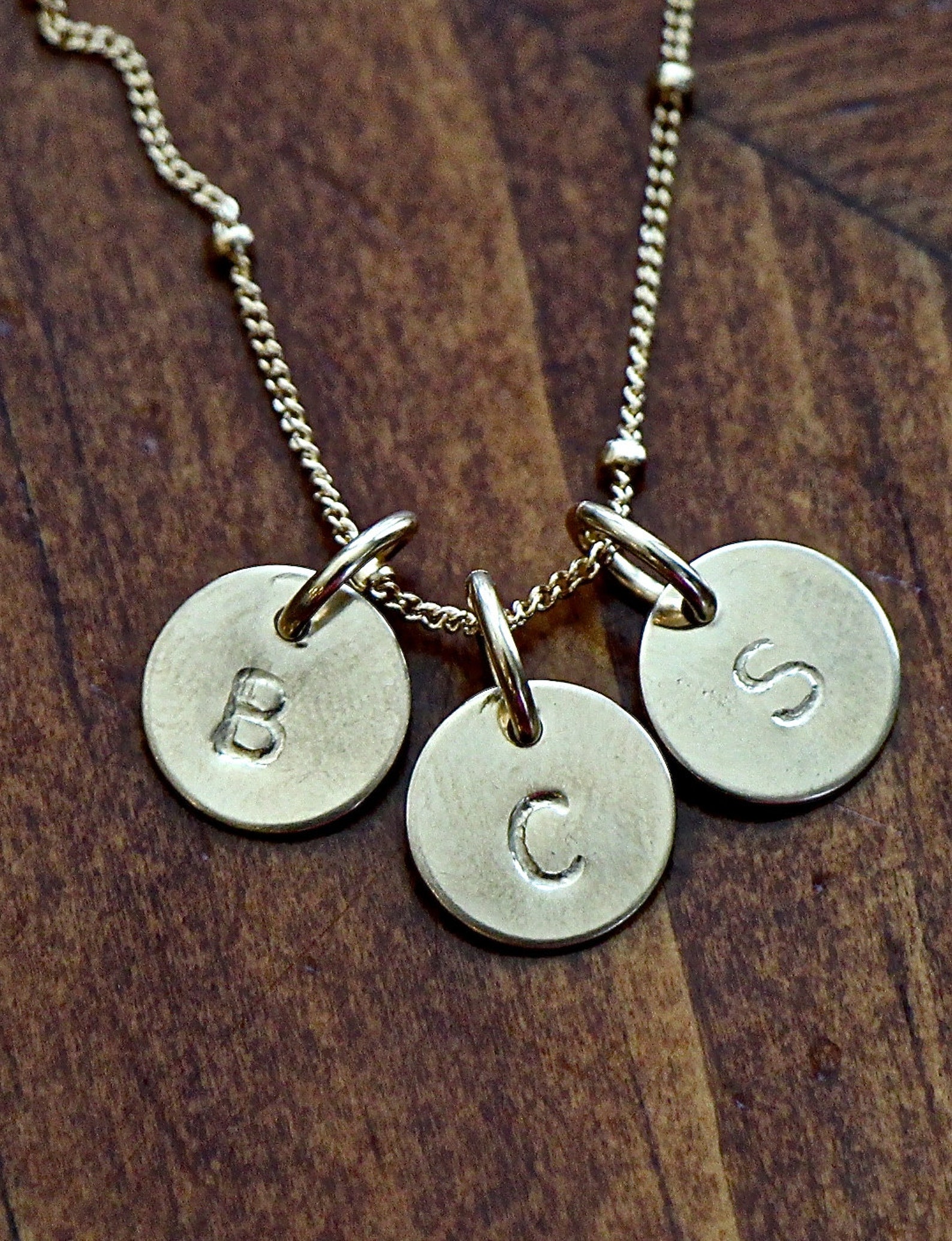 Initial Necklace Gold Custom Initial Necklace Mother's - Etsy