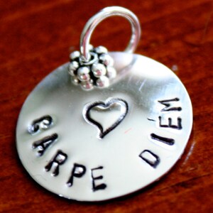 Personalized Name Charm- Hand Stamped- Sterling Silver- Childs Name ...