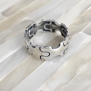 Autism Ring - Puzzle Ring- Autism Awareness- Sterling Silver- Autism ...