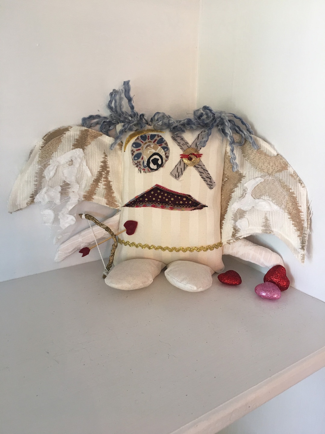 Creepy Cupid Goth Valentine Art Doll - Etsy