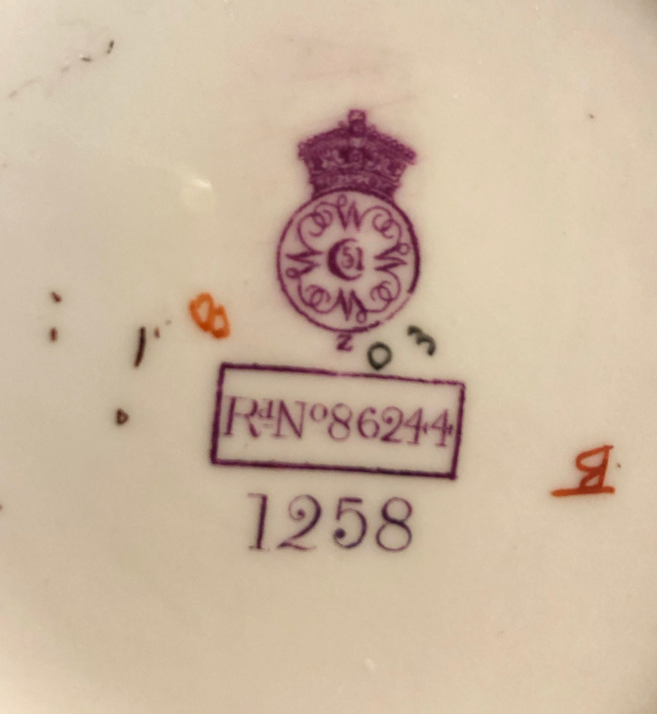 Royal Worcester, England 1888 Porcelain Lion Pitcher With Glass Display ...