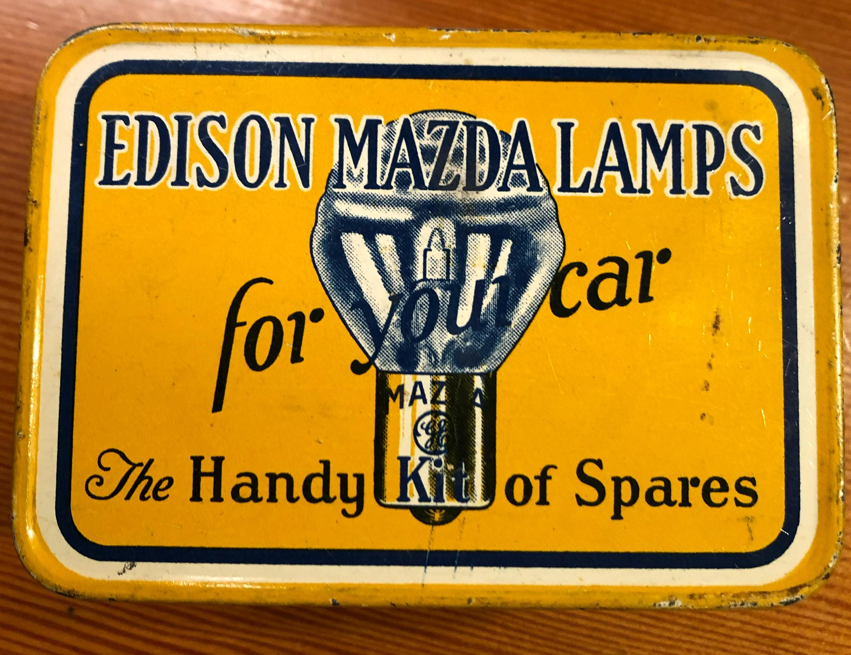 Edison Mazda Lamps Tin With Bulbs, Ca 1930's, Nice and Complete - Etsy