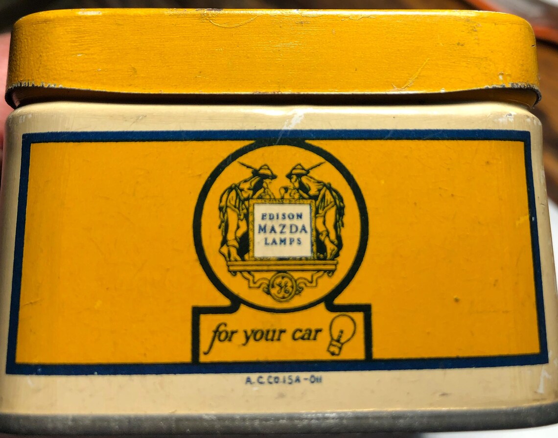 Edison Mazda Lamps Tin With Bulbs, Ca 1930's, Nice and Complete - Etsy