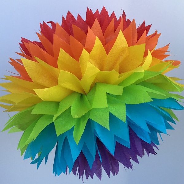 Rainbow Tissue Paper - Etsy