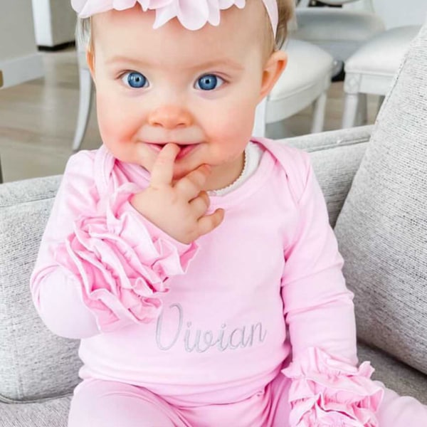 Ruffle Romper Baby - Etsy