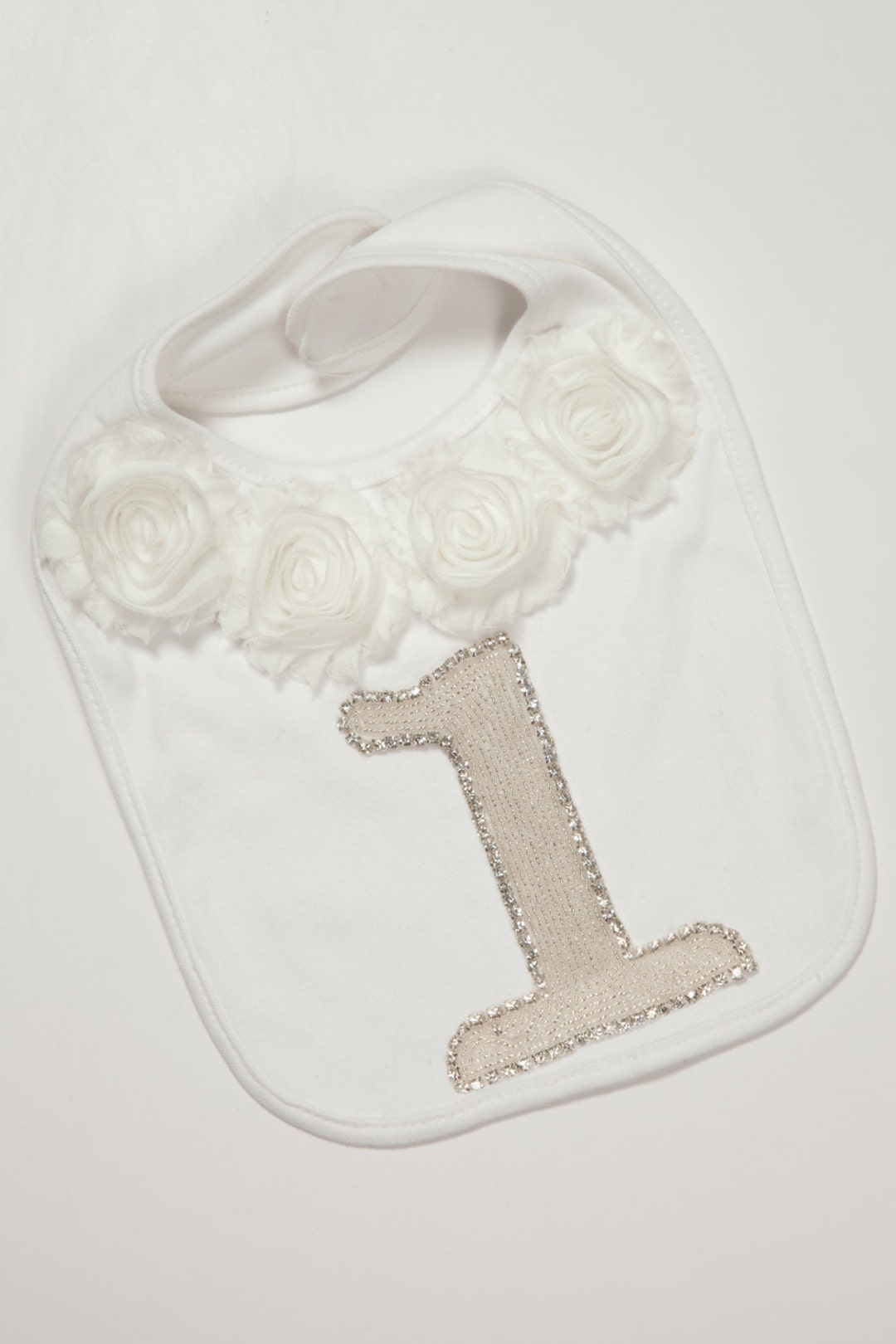 1st Birthday Bib 2nd Birthday 3rd Birthday Bib White Baby Girl Bib With ...