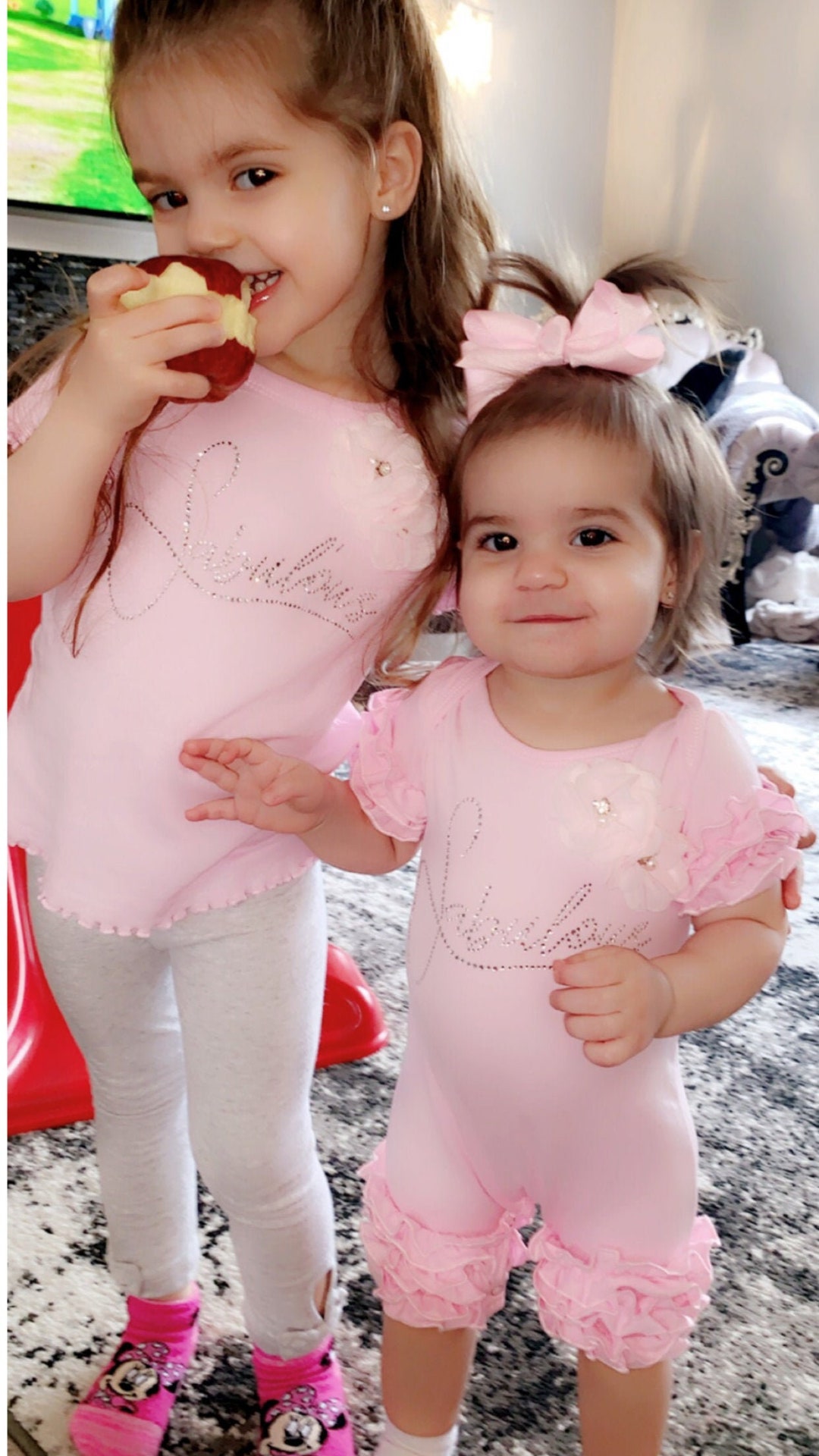 Baby Girl Pink Ruffle Romper Baby Girl Romper Set Infant One Piece Set ...