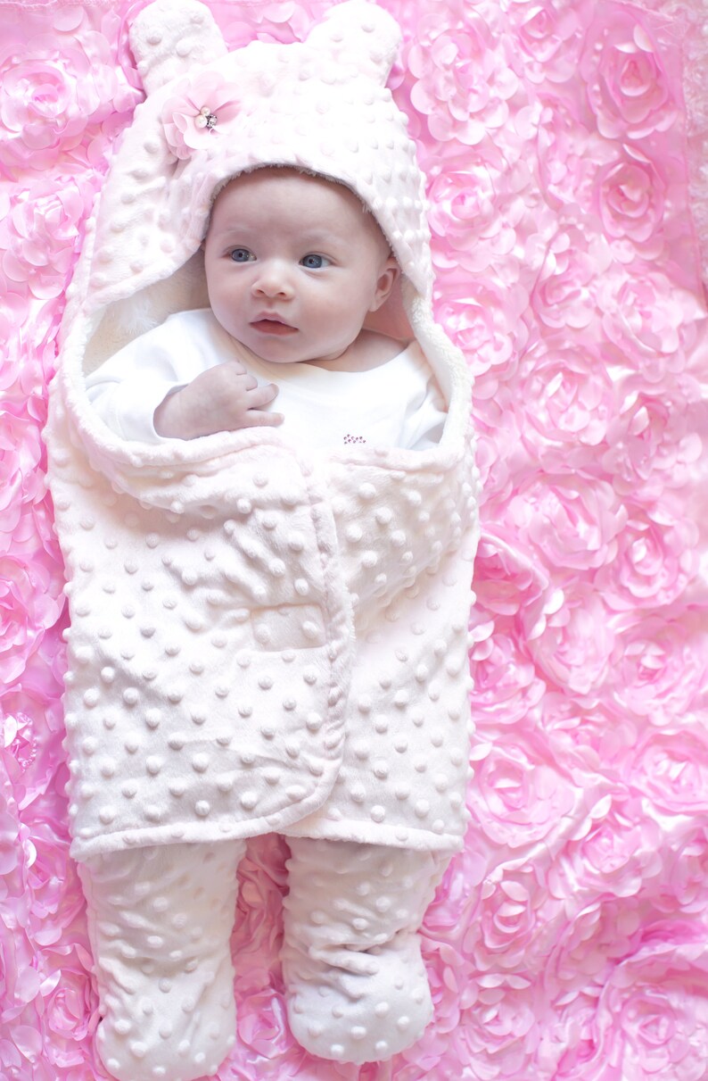 Baby Girl Personalized PINK Swaddle Blanket Pink Infant Minky - Etsy