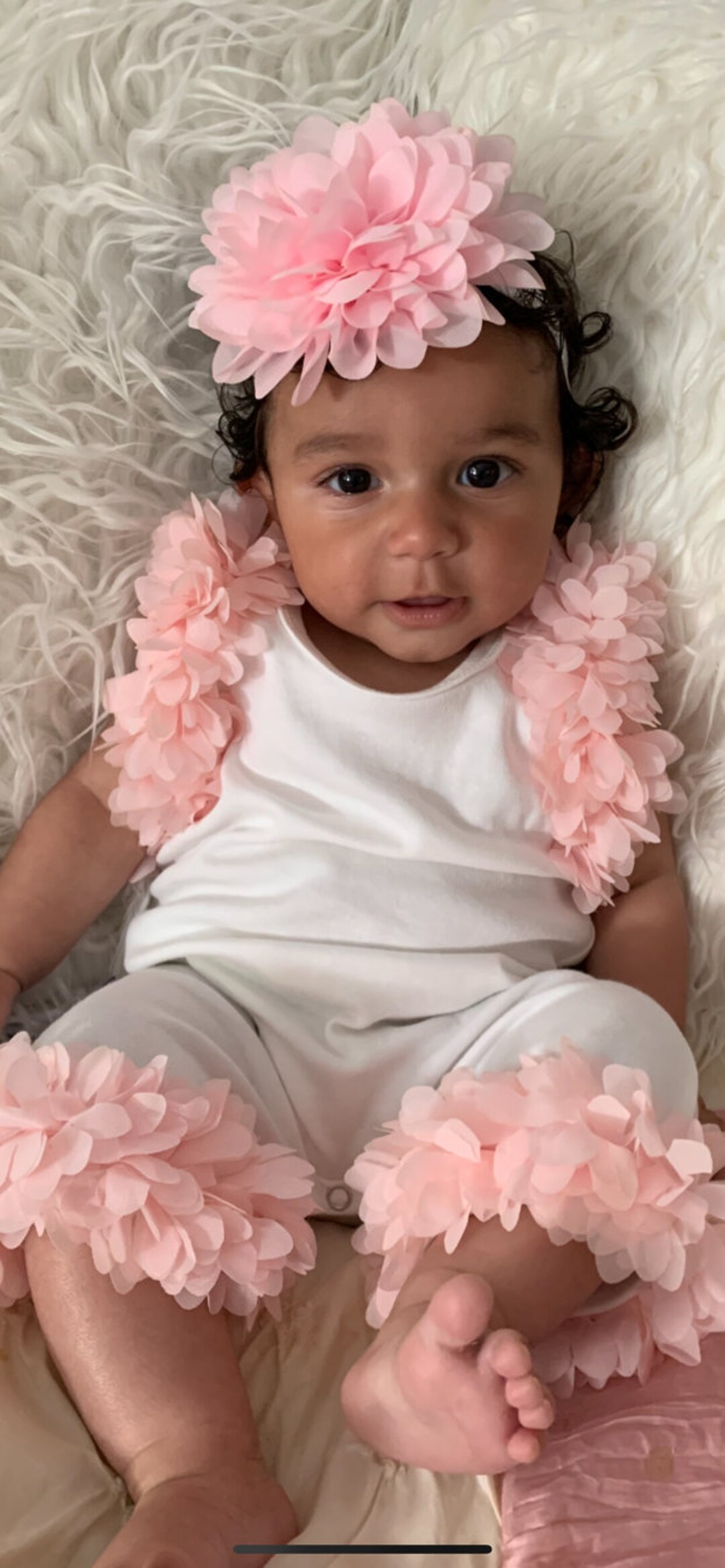 White Baby Girl Romper Short and Sleeveless Infant One Piece Romper ...