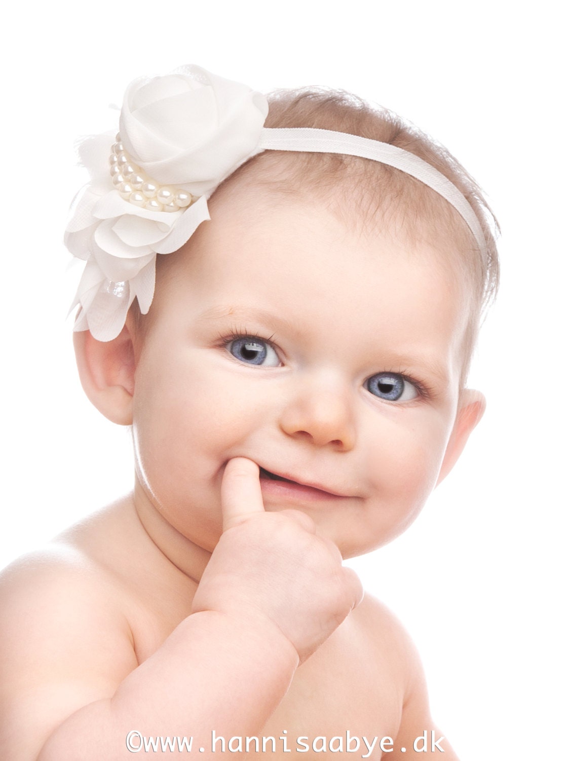 Infant Toddler Headband Chiffon and Pearl Flower Headband - Etsy