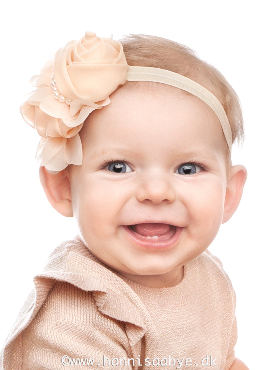 Infant Toddler Headband Chiffon and Pearl Flower Headband - Etsy