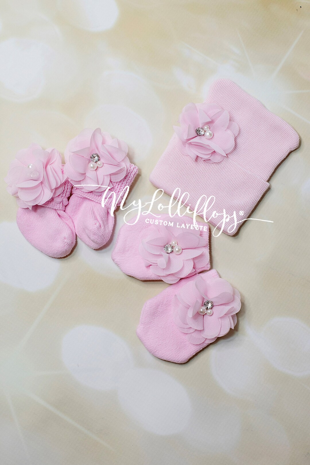 Newborn Baby Girl Hospital Set Beautiful Newborn Set for Hospital New ...