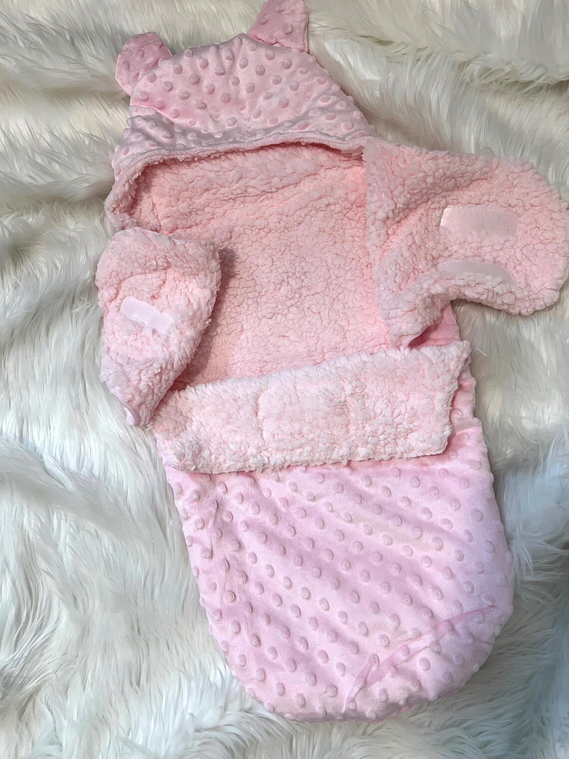 Baby Girl Personalized PINK Swaddle Blanket Pink Infant Minky Swaddle ...
