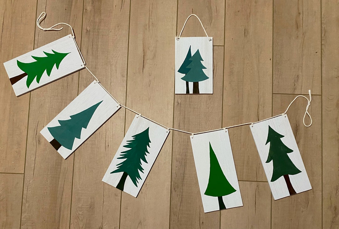 Pine Tree Banner - Etsy