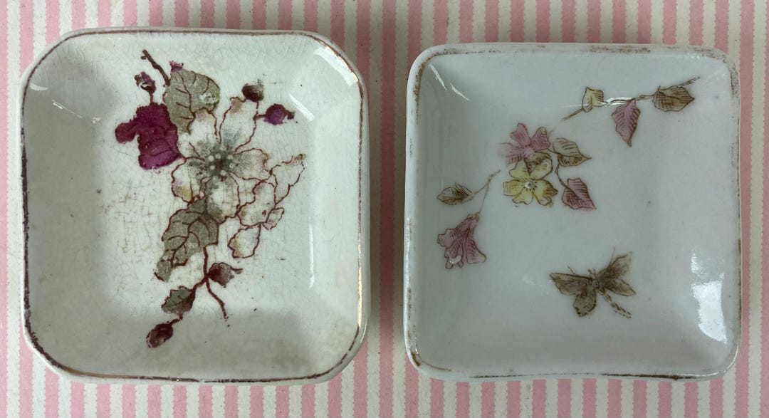 Antique Butter Pats, Butter Dishes, Ridgeways England and Haviland ...