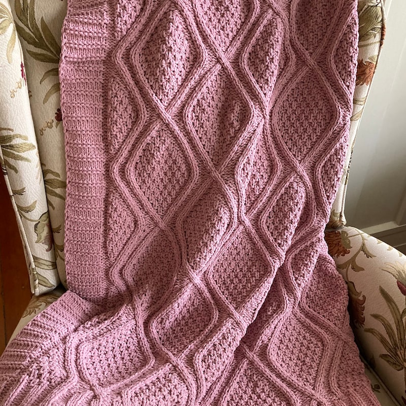Knit Lap Blanket - Etsy