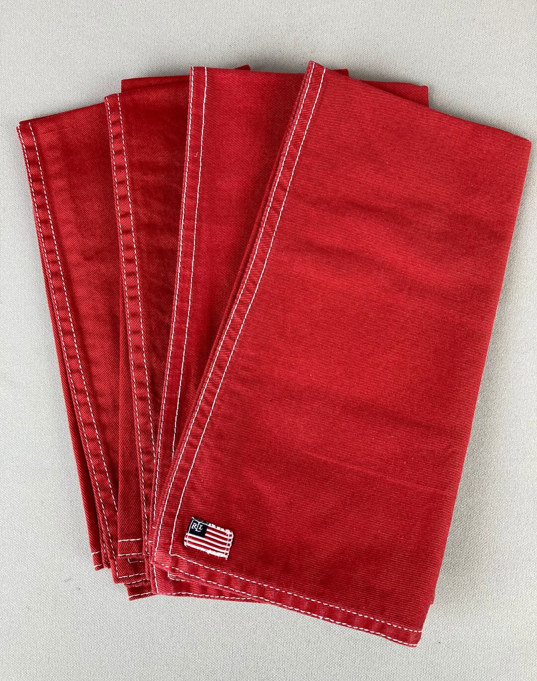 Napkins, Set of 4, Ralph Lauren Napkins, UNUSED Napkins, 19 X 19 ...