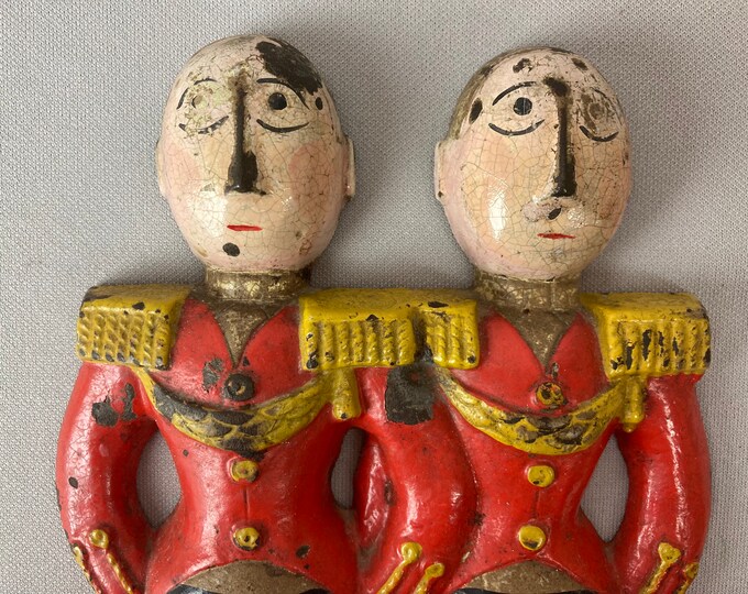 Rare and Wonderful Hubley Doorstop, "ann Fish" Design, Soldiers, or ...