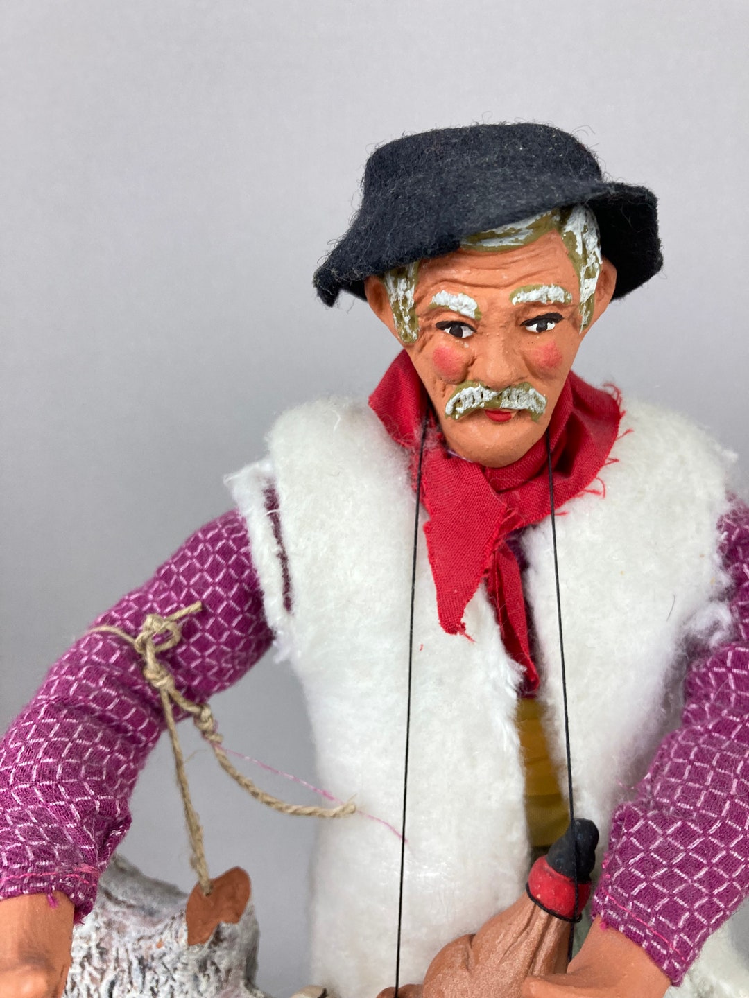 Vintage French Doll, Santons De Provence, Artist Character Doll,"the ...