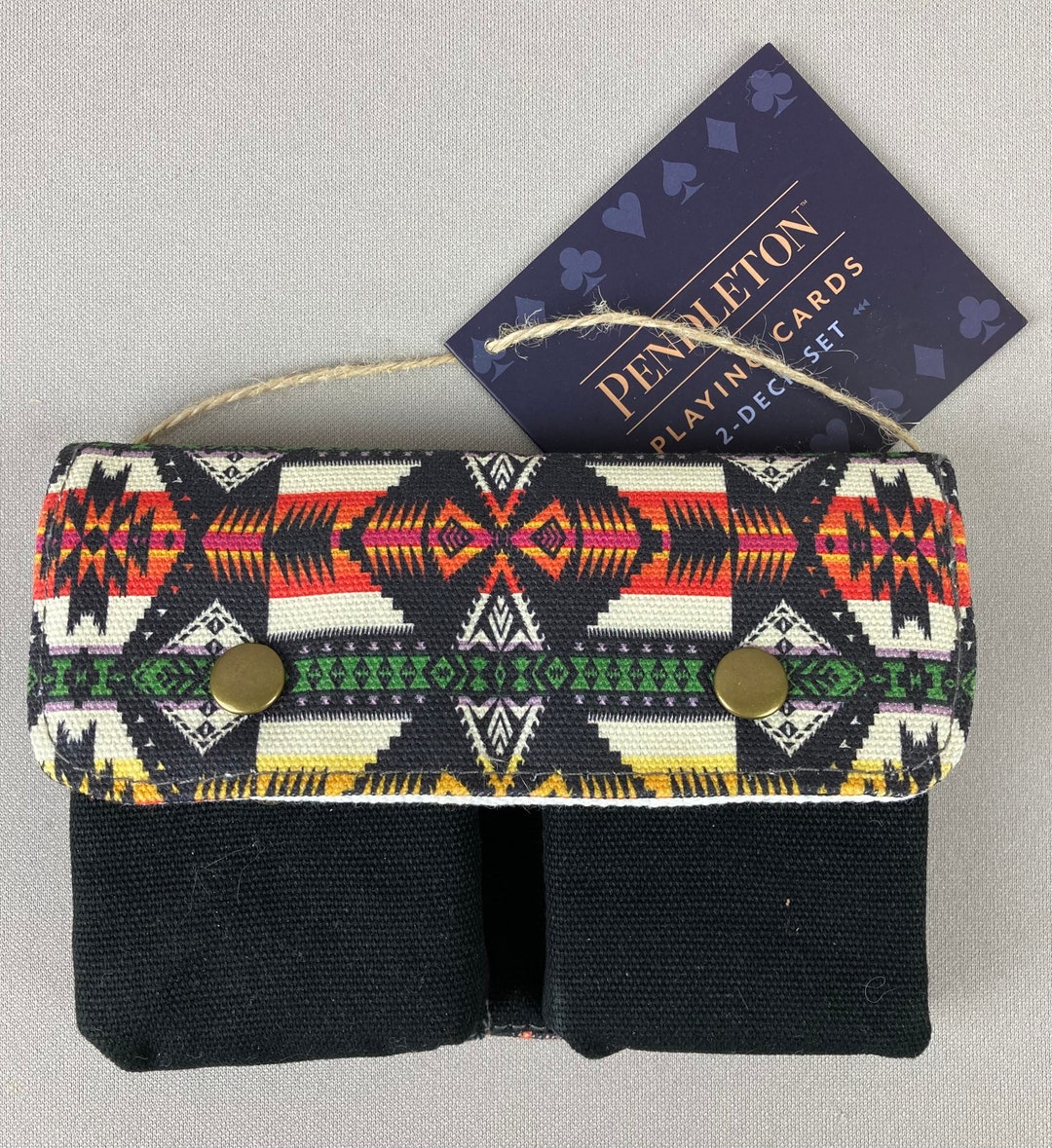 Vintage Playing Card Set, "pendleton" Brand, With Carry Case, Pendleton Print on Outside of Case ...