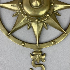Vintage Solid Brass Wall Compass, Wall Decor, With Lovely Patina ...