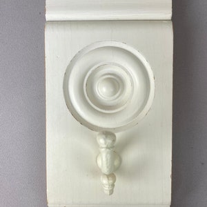 Vintage Wall Hook, Primitive Style, Chippy Cream and Robin's Egg Blue ...