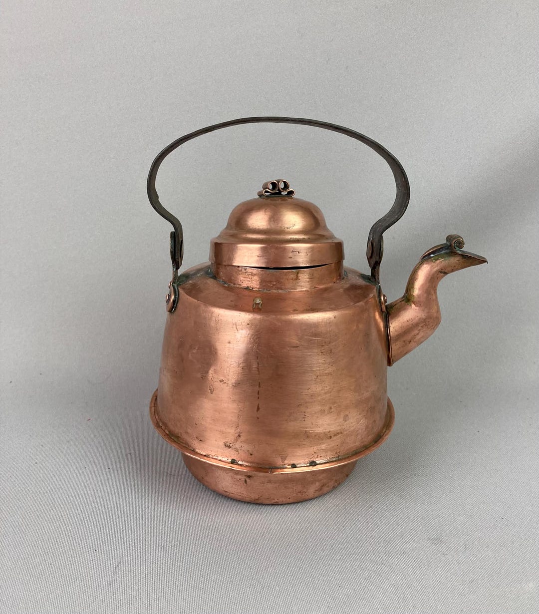 Antique Copper Tea Kettle, 1800's Scandinavian Tea Kettle, Tin Lined, 1 ...