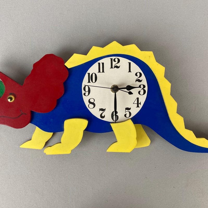 Dinosaur Wall Clock - Etsy