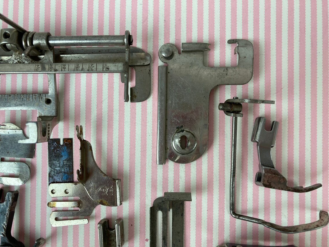 Antique Singer Puzzle Box Sewing Machine Attachments Oak - Etsy