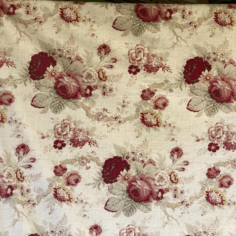 Waverly Rose Fabric - Etsy