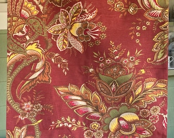 Vintage Pottery Barn Table Runner Crewel Embroidery 69 X 17 Fall Colors ...