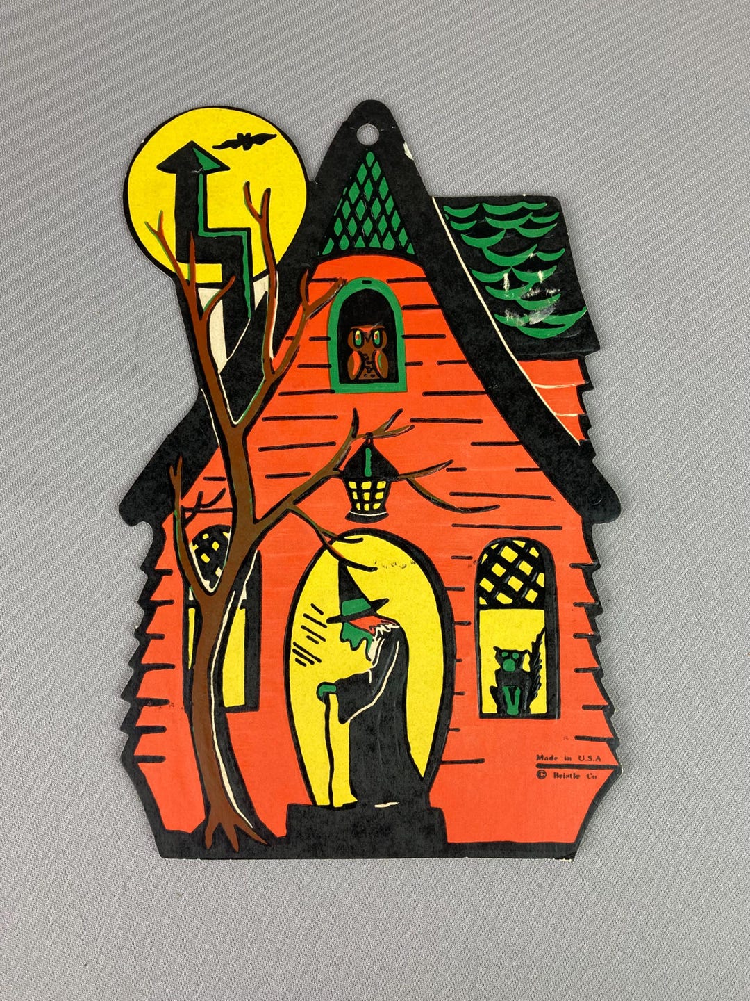 Vintage, Halloween Decoration, Witch, Made by Beistle, Made in USA ...