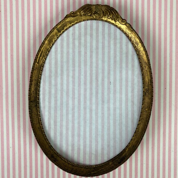 Antique Gold Metal Picture Frame - Etsy