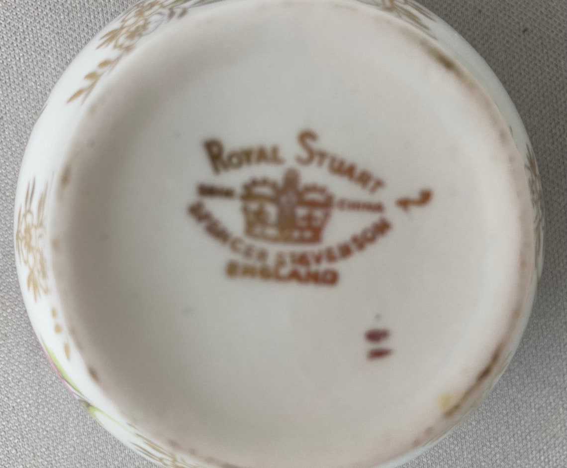 Vintage Creamer and Sugar Bowl, Royal Stuart, Fine Bone China, Floral ...