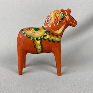 Vintage Dala Horse, Swedish Folk Art, Dalarna Region, Hand Crafted ...