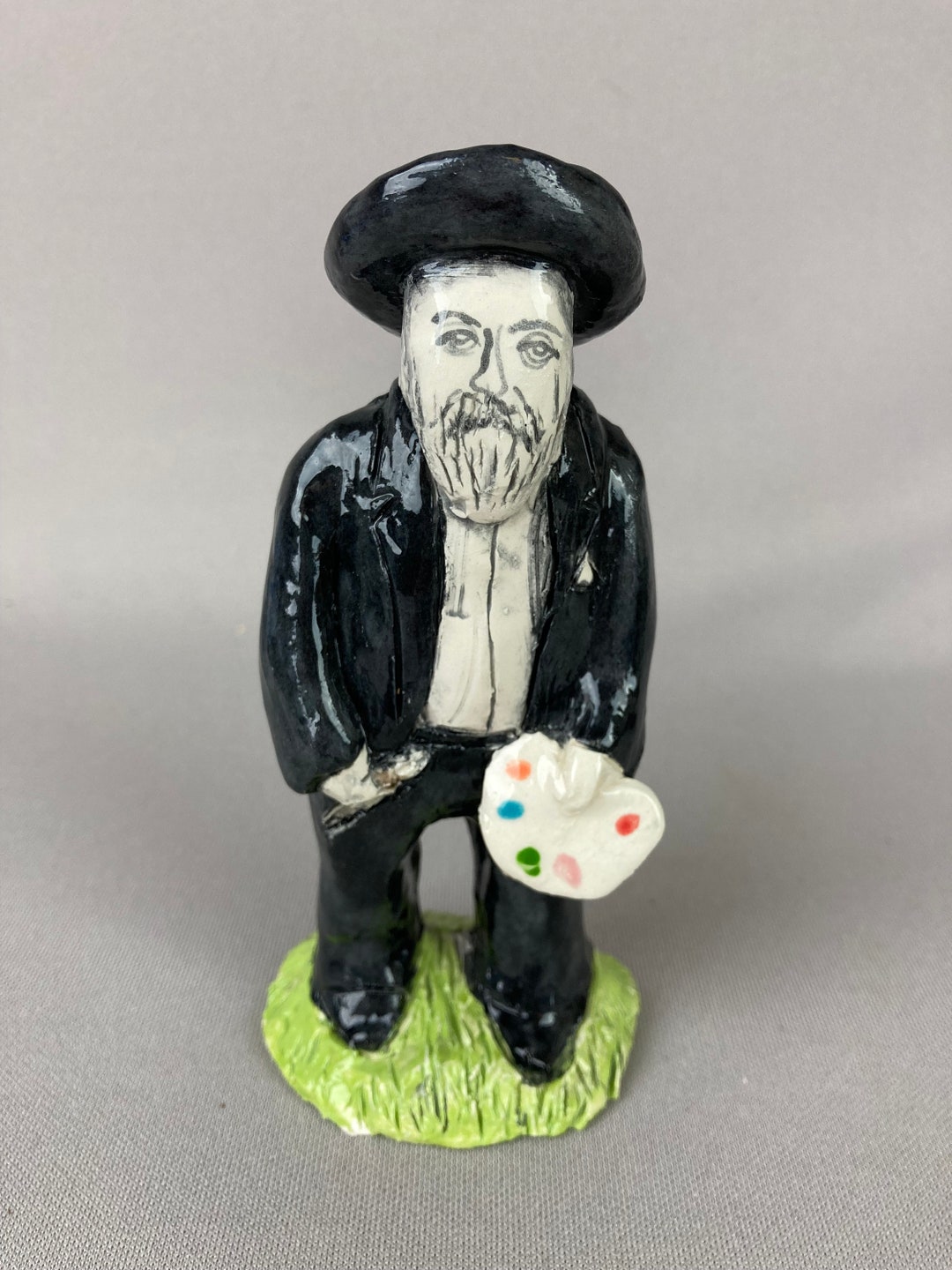 Vintage, Hand Made Artist Figurine, monet, Studio Pottery, One of a ...