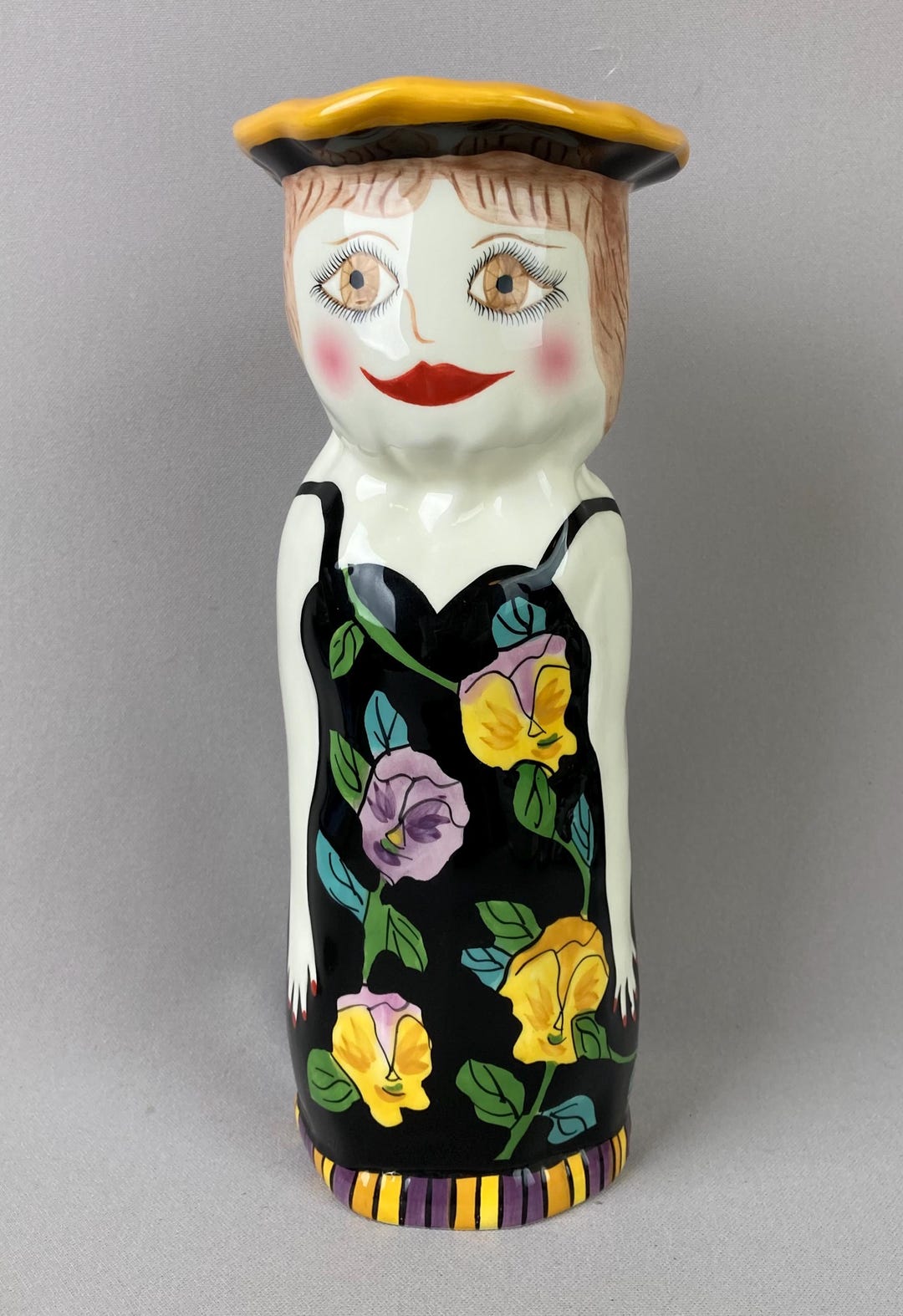 Vintage Vase "ganz" Designed by Susan Paley, "sophie", Cute Lady W ...