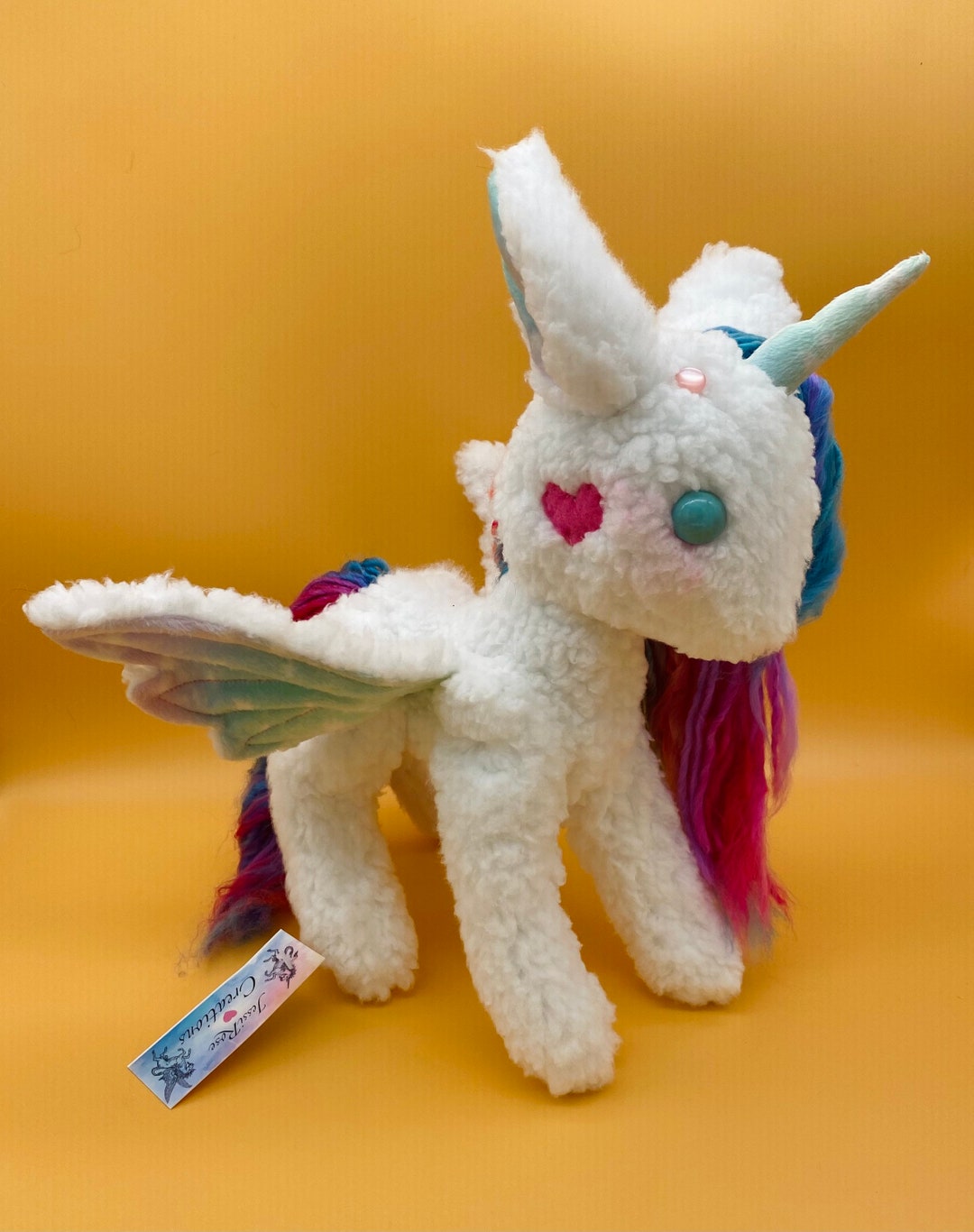 Rainbow Unicorn Stuffie - Etsy