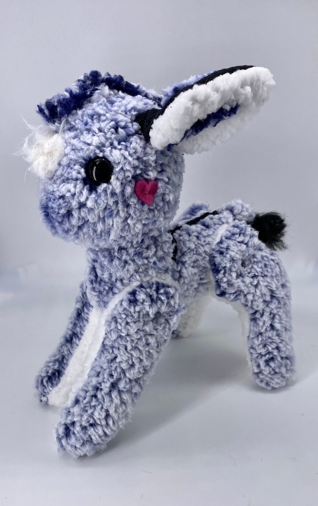 Blue Donkey Cuddle Plush - Etsy