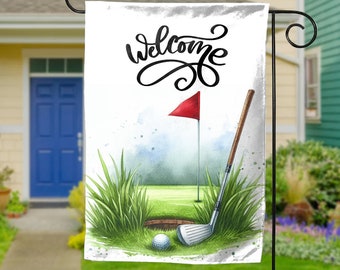 Golf Flag Golf Garden Flag Personalized Garden Flag Personalized ...
