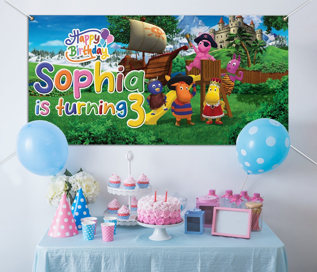Backyardigans Birthday Banner, Personalized Backyardigans Family ...