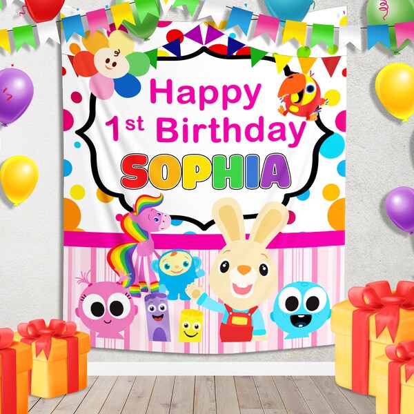 Baby First Tv Birthday Banner - Etsy