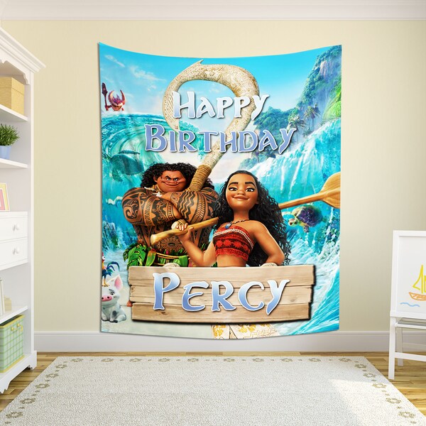 Moana Backdrop - Etsy